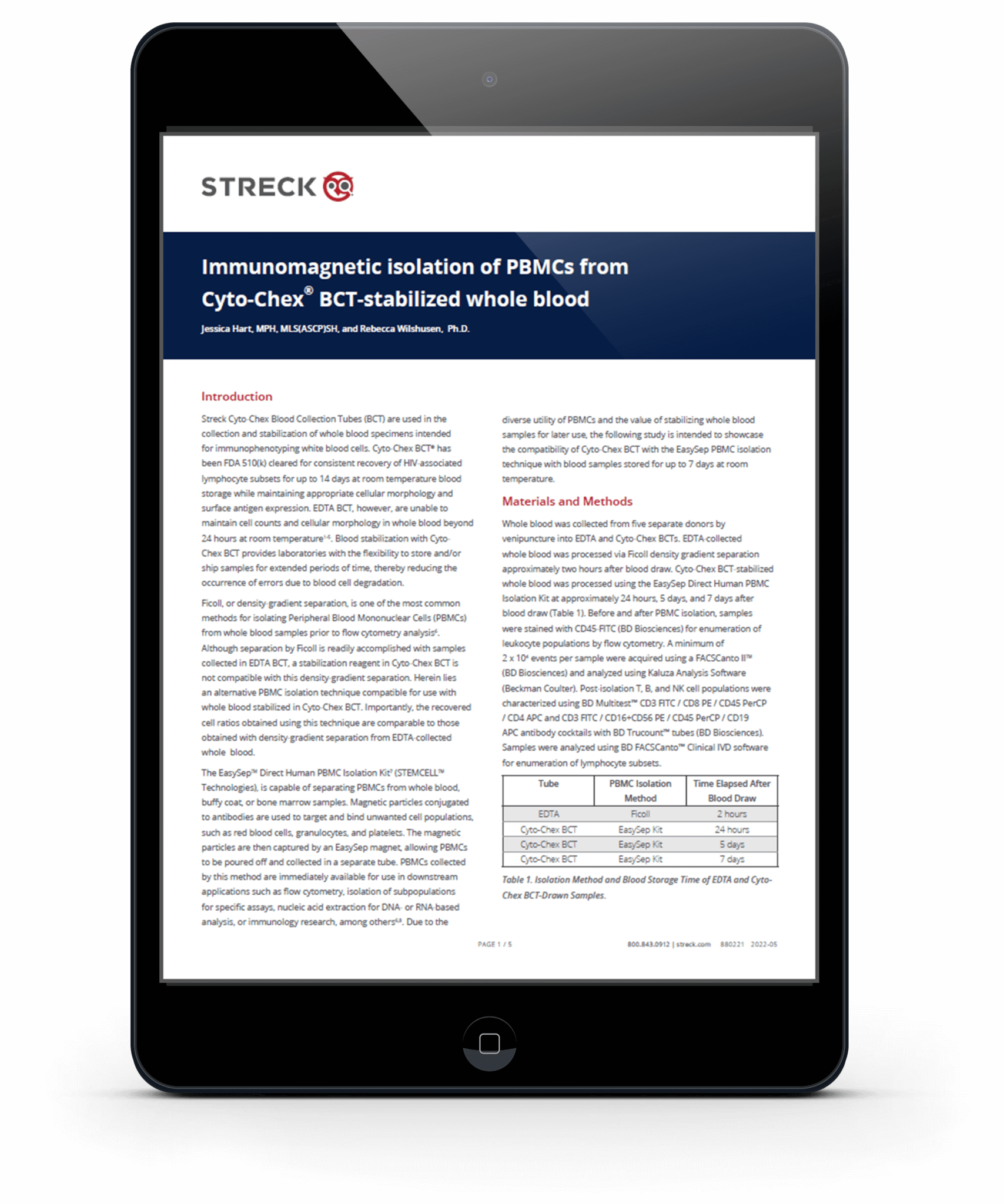 Cyto-Chex BCT - PBMC Isolation - Streck