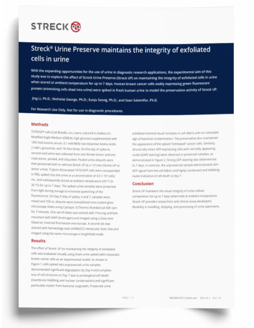 Streck Urine Preserve - Streck