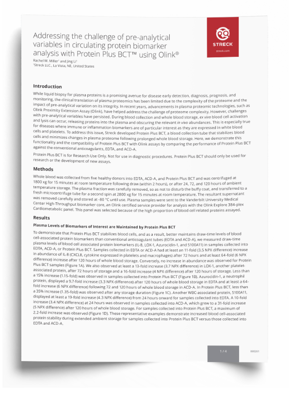 Protein Plus BCT - Streck