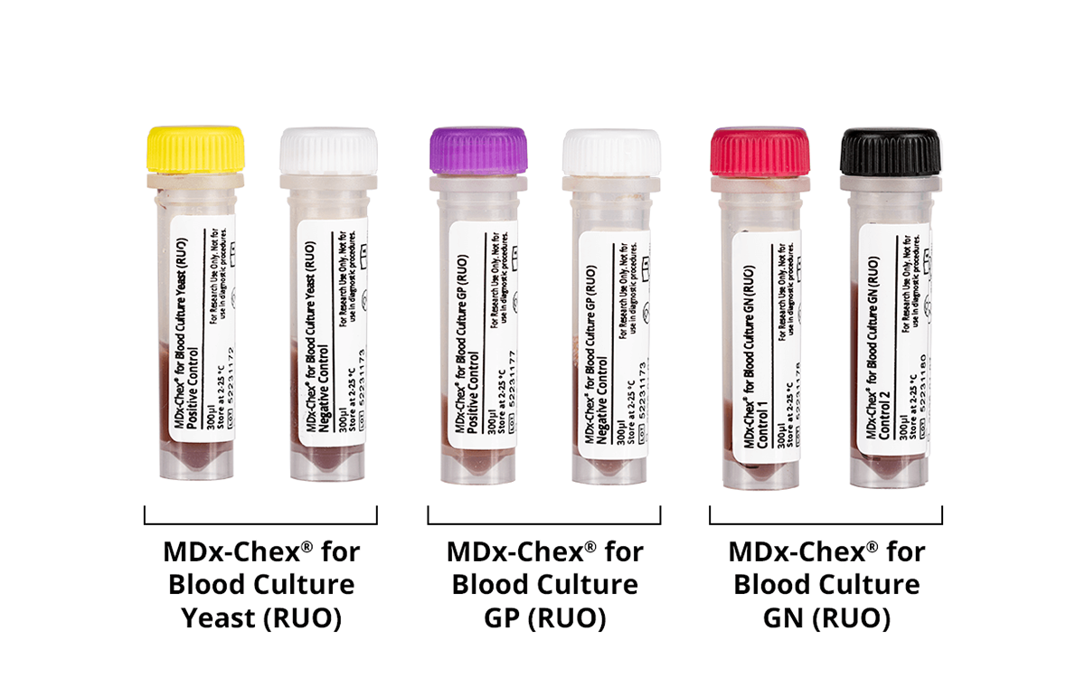 MDx-Chex for Blood Culture Yeast (RUO), MDx-Chex for Blood Culture GP ...